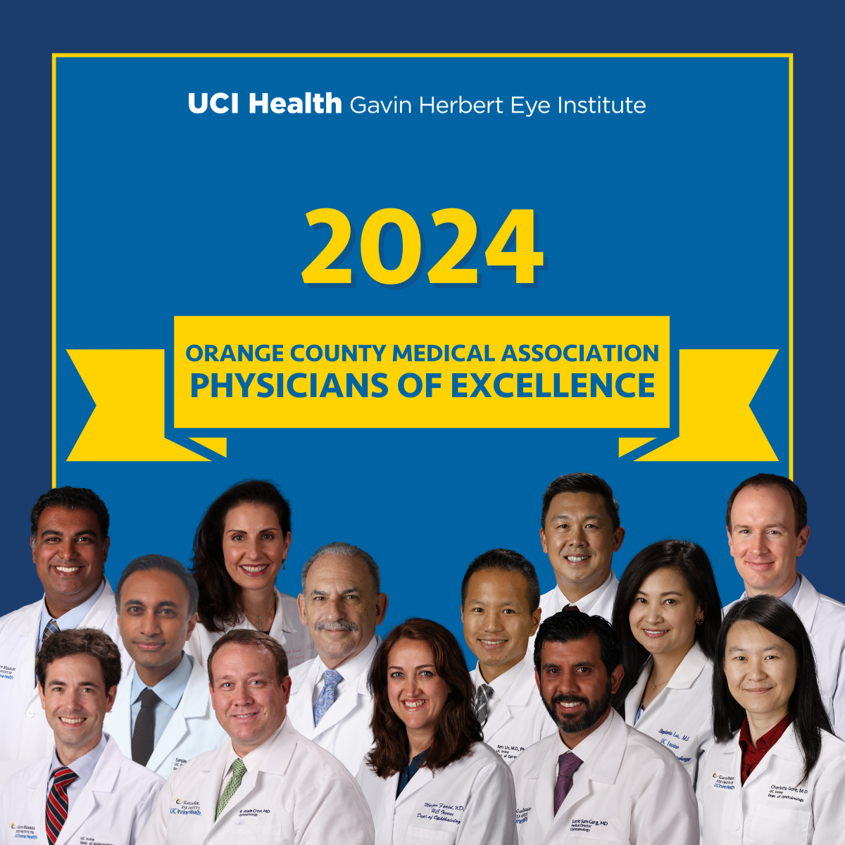OCMA honors UCI Health 'Physicians of Excellence' | UCI Gavin Herbert ...
